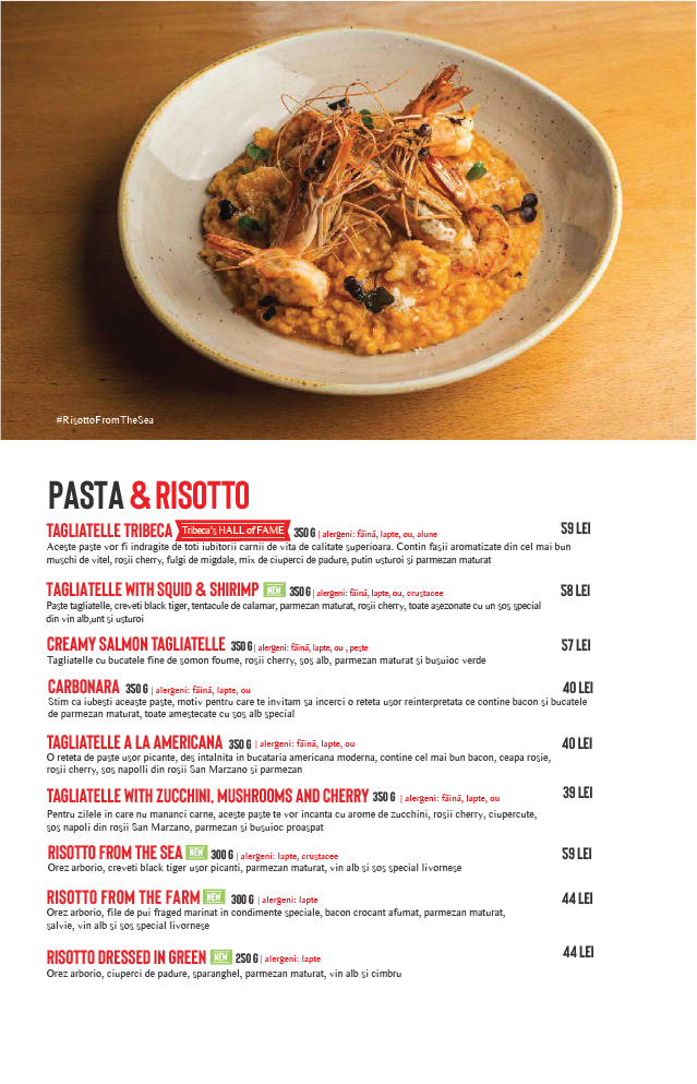 Food Menu – Tribeca – Pub & Charcoal Grill
